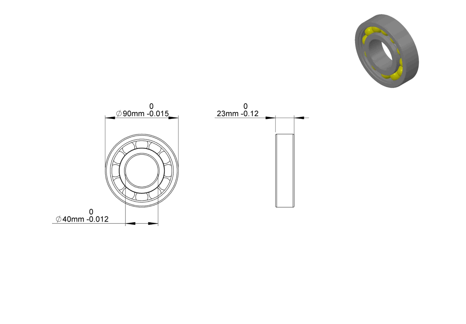 308SG bearing - Single Row Deep Groove Ball Bearings | Bearing Maker
