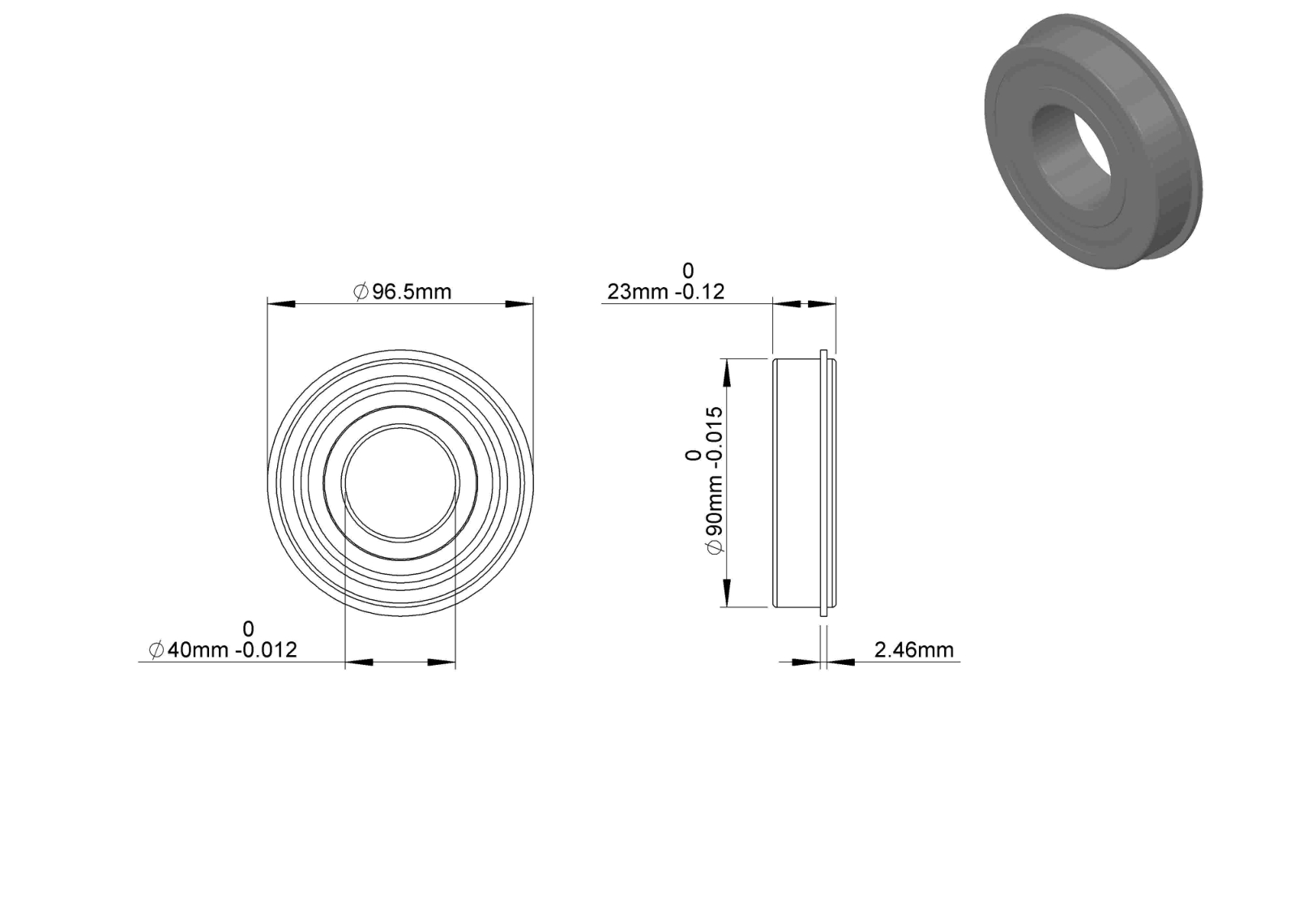 308-2ZNR bearing - Snap Ring Groove Ball Bearings | Bearing Maker