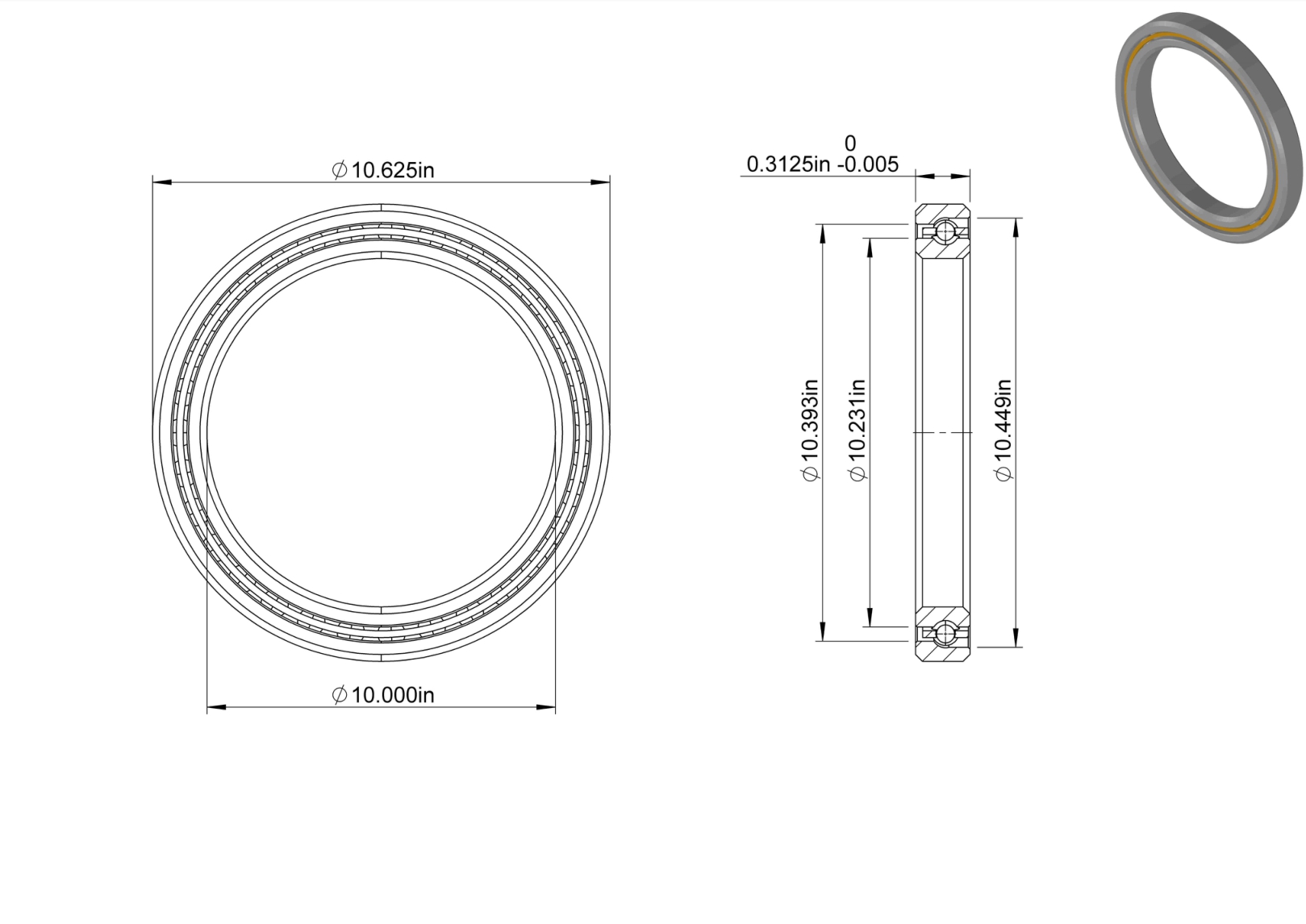 SB100AR0 bearing - Constant Section (CS) Bearings | Bearing Maker