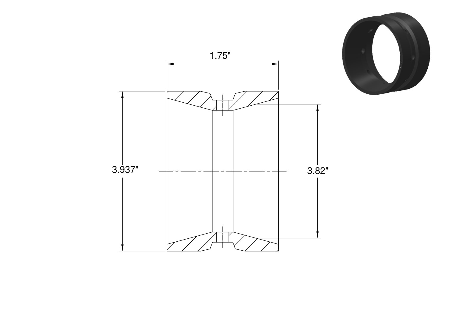 28921DC bearing - Double Cups (Imperial) | Bearing Maker