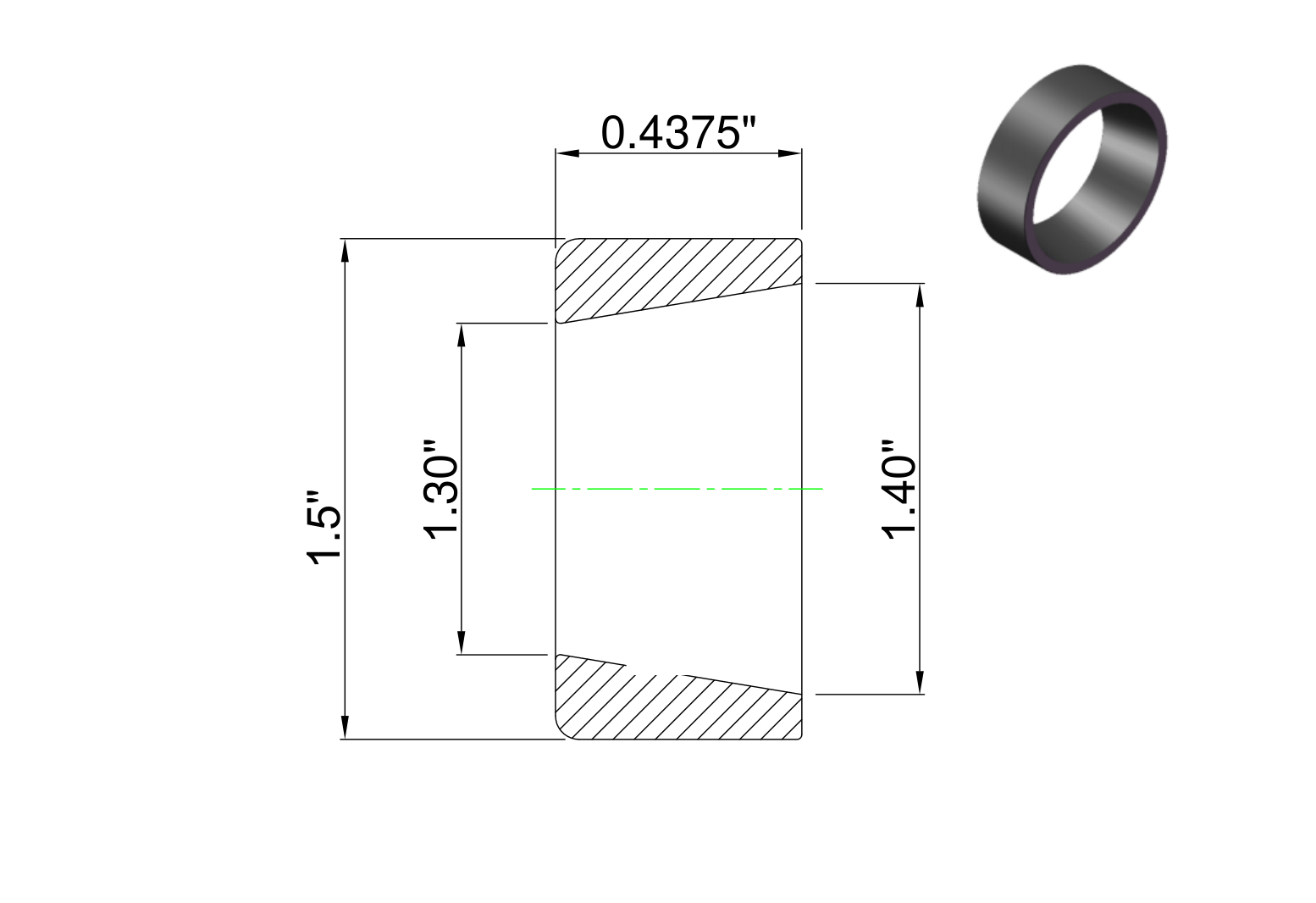 150 bearing - Single Cups (Imperial) | Bearing Maker