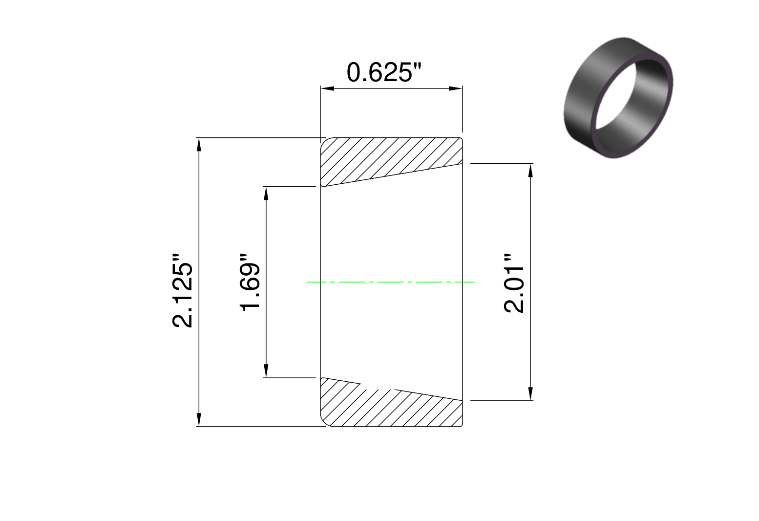 21212 bearing - Single Cups (Imperial) | Bearing Maker