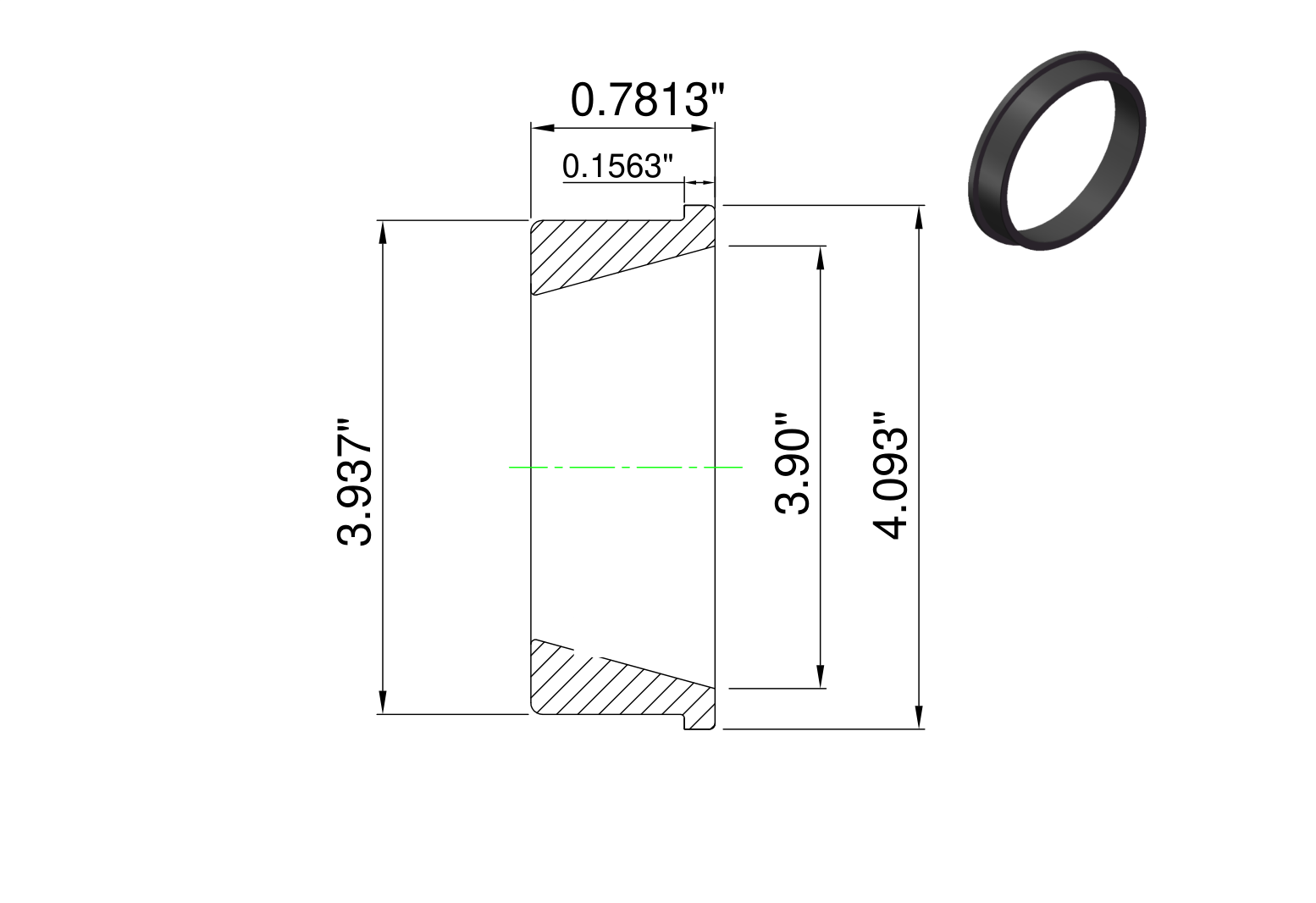28921-B bearing - Single Flanged Cups (Imperial) | Bearing Maker